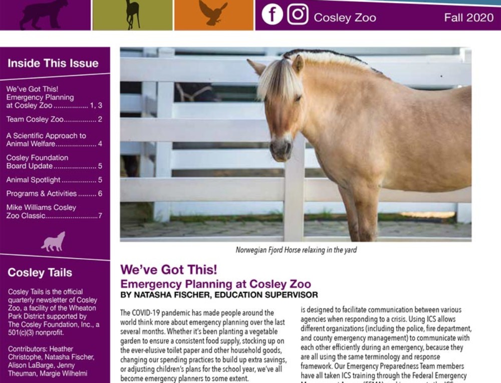 Fall 2022 Cosley Tails Newsletter – Cosley Zoo